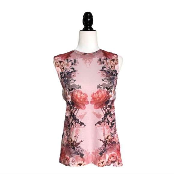 Streetwear Society | Tops | 33 Sws Collection Rose Floral Pink Muscle ...